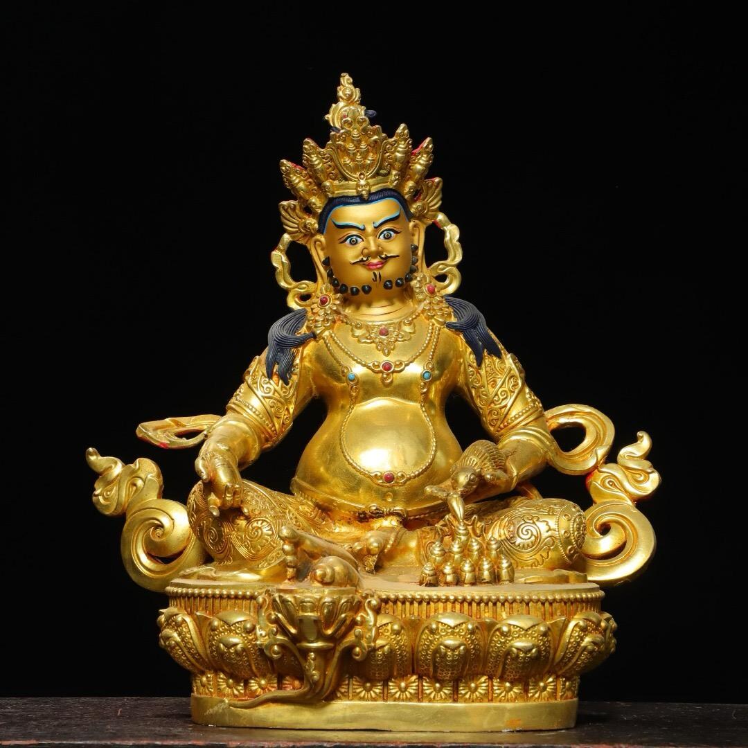 Collectibles Colorful [yellow God of Wealth] Buddha Statue - Etsy