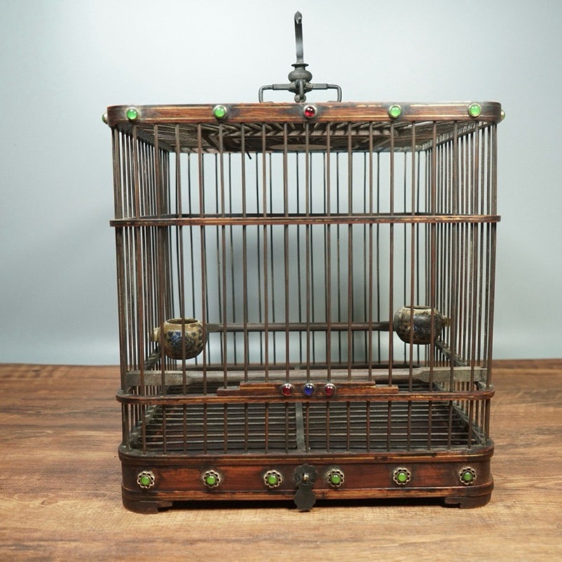 Wooden Bird Cage - Etsy