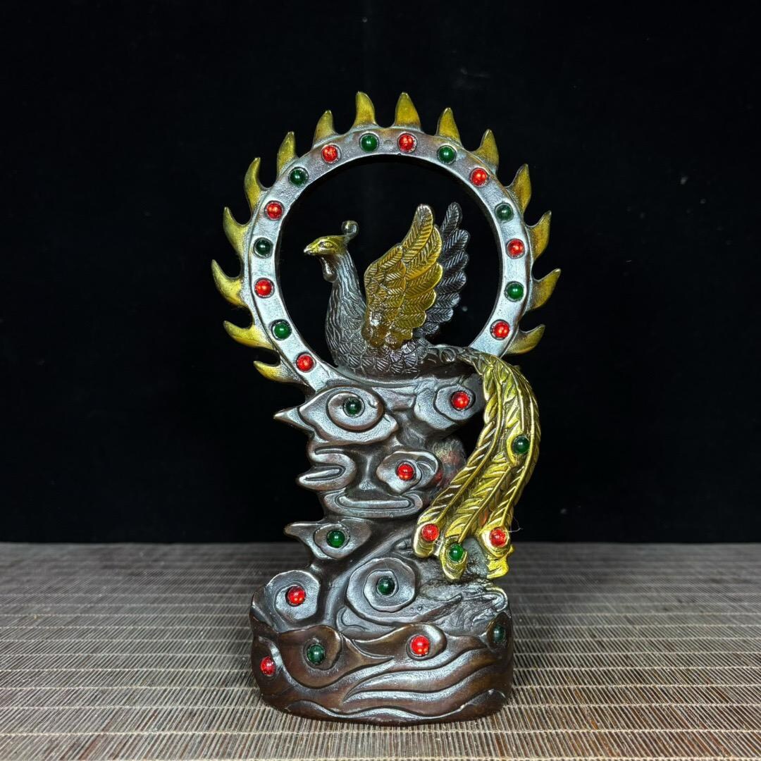Pure Copper Gilded Inlaid With Phoenix Backflow Fragrance - Etsy