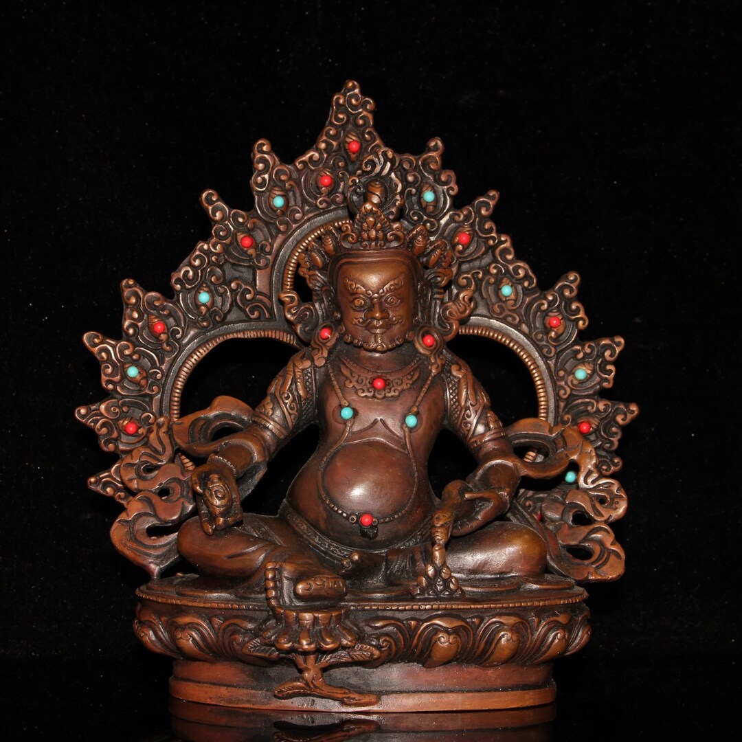Chinese Antique Pure Copper Buddha Statue - Etsy