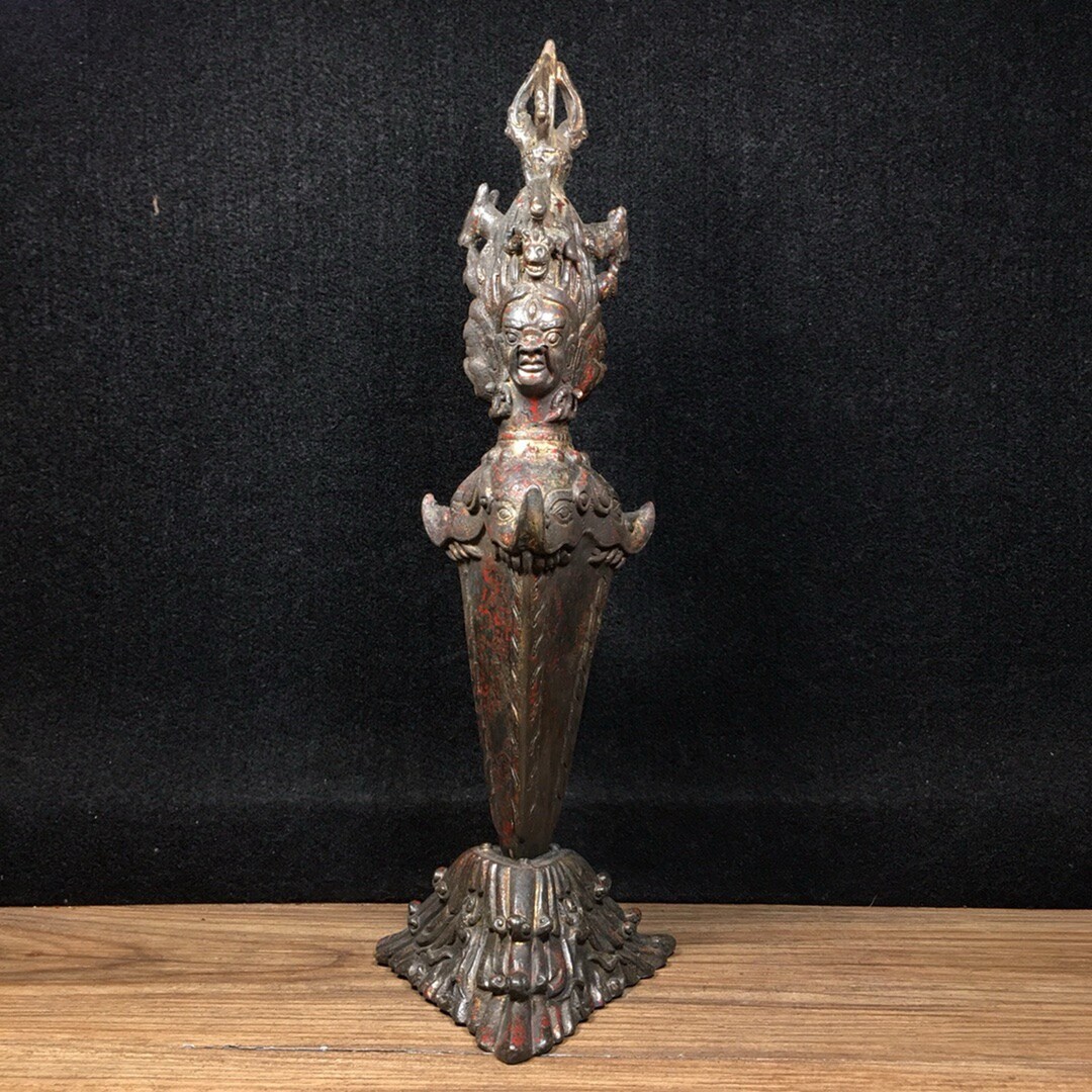 Chinese Antique Pure Copper Magic Tool, Diamond Pestle, Demon Slaying ...