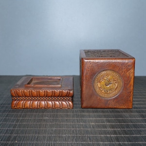 Chinese Antique Rosewood Seal Box - Etsy