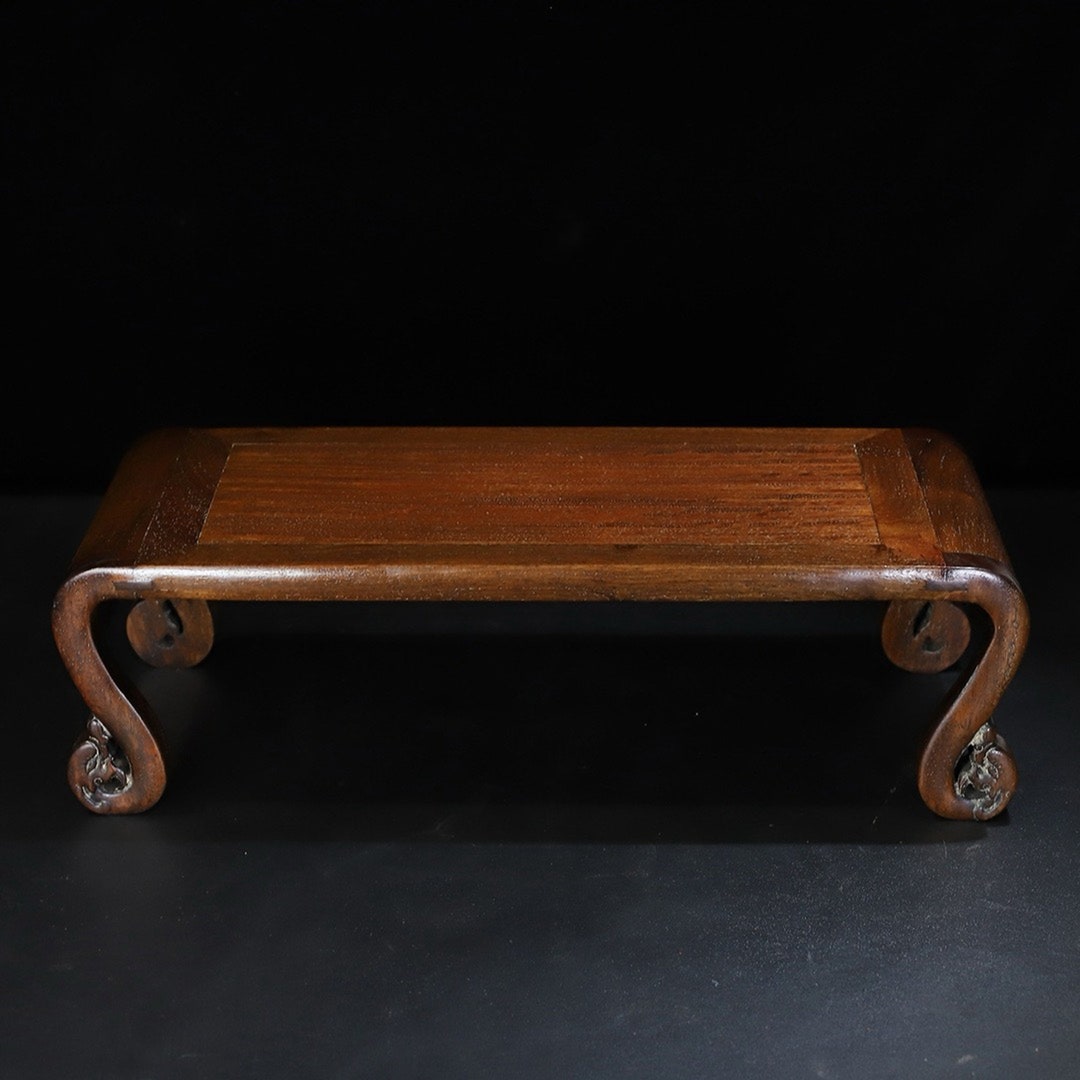 Chinese Antique Pear and Wood Flower Tea Table - Etsy