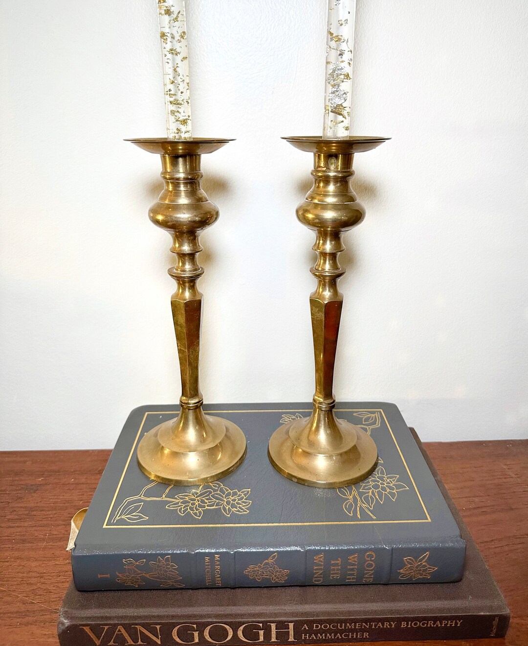 Vintage Brass Candlestick Pair, Candles Not Included and NFS - Etsy
