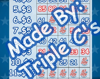 100 Every Row Paper Boy Bingo Board - Etsy