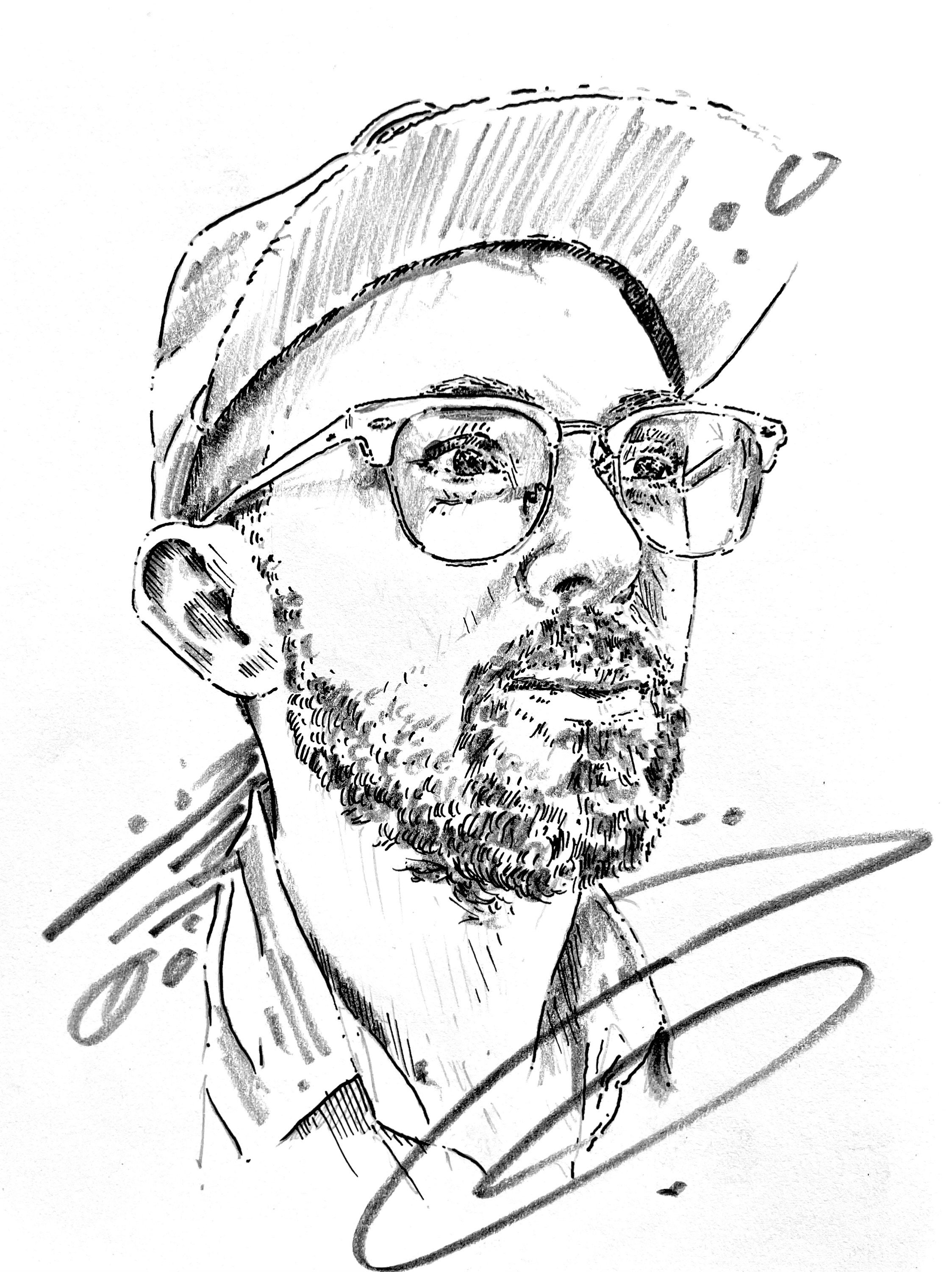 INK & GRAPHITE Custom Portraits Portraits From Photo Ink - Etsy