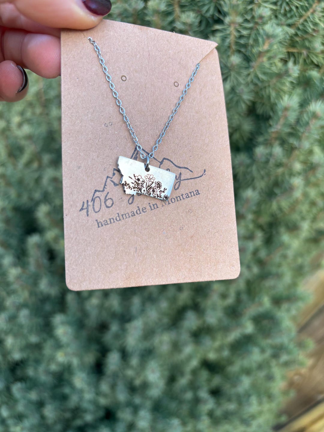 Montana Necklace Flowers Made in Montana Handmade Jewelry Gift for Her ...