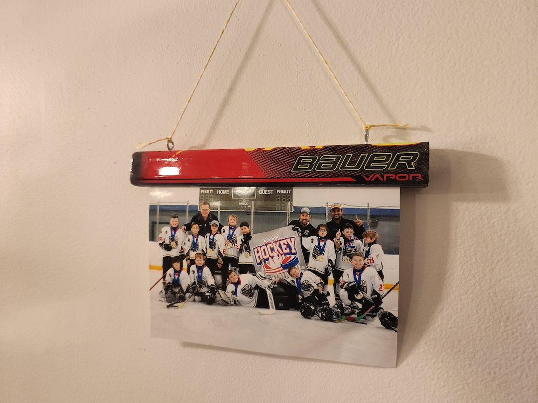 Custom Composite Hockey Stick Photo Frame Holder Unique Youth Hockey ...