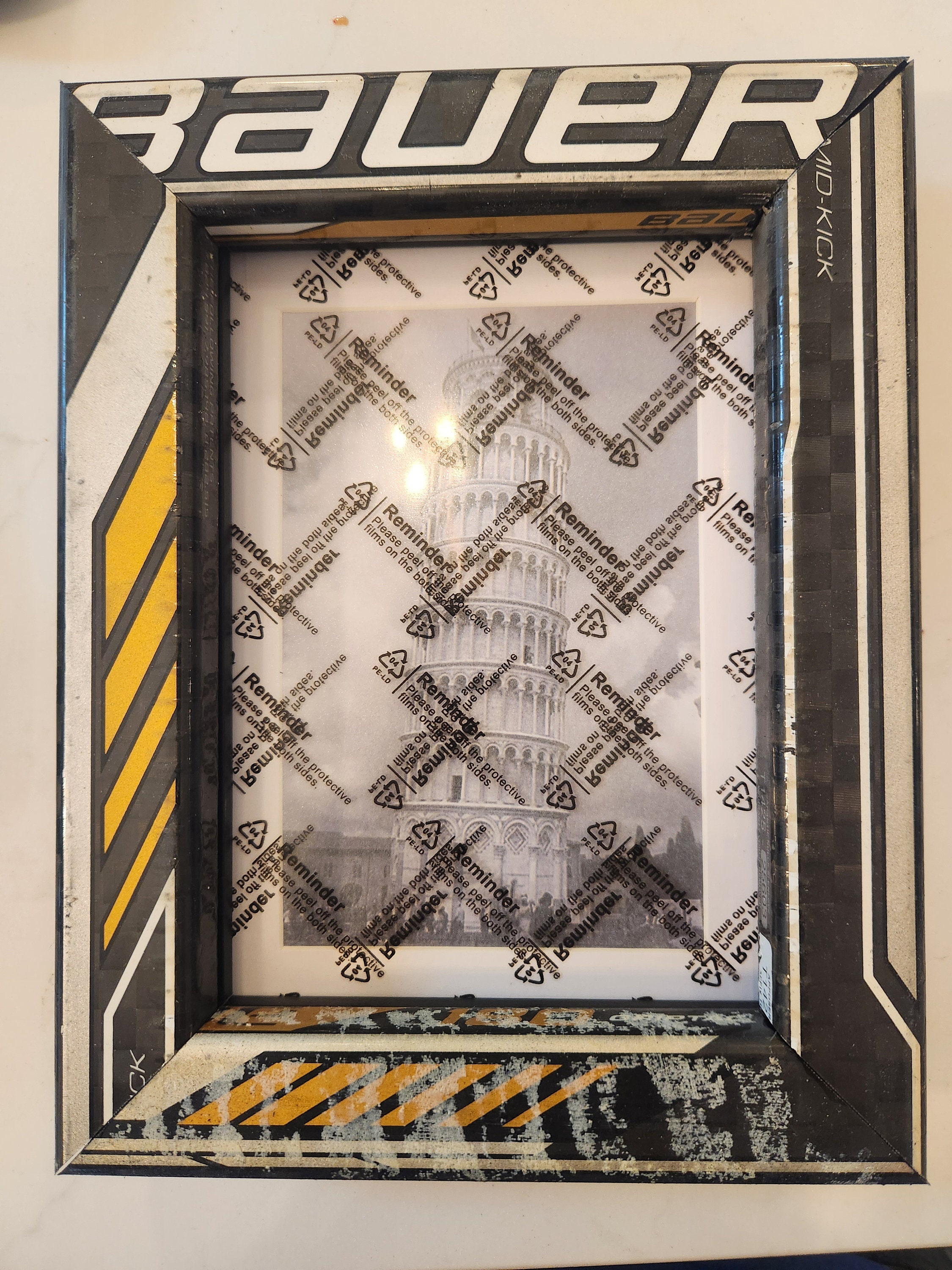 Composite Hockey Stick Picture Frame 5x7 4x6 Nexus Tacks True Bauer CCM ...