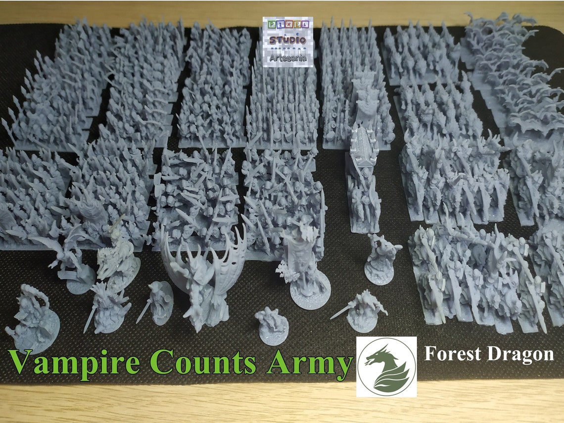 Vampire Counts Full Army 10mm Warmaster Revolution Dragon - Etsy