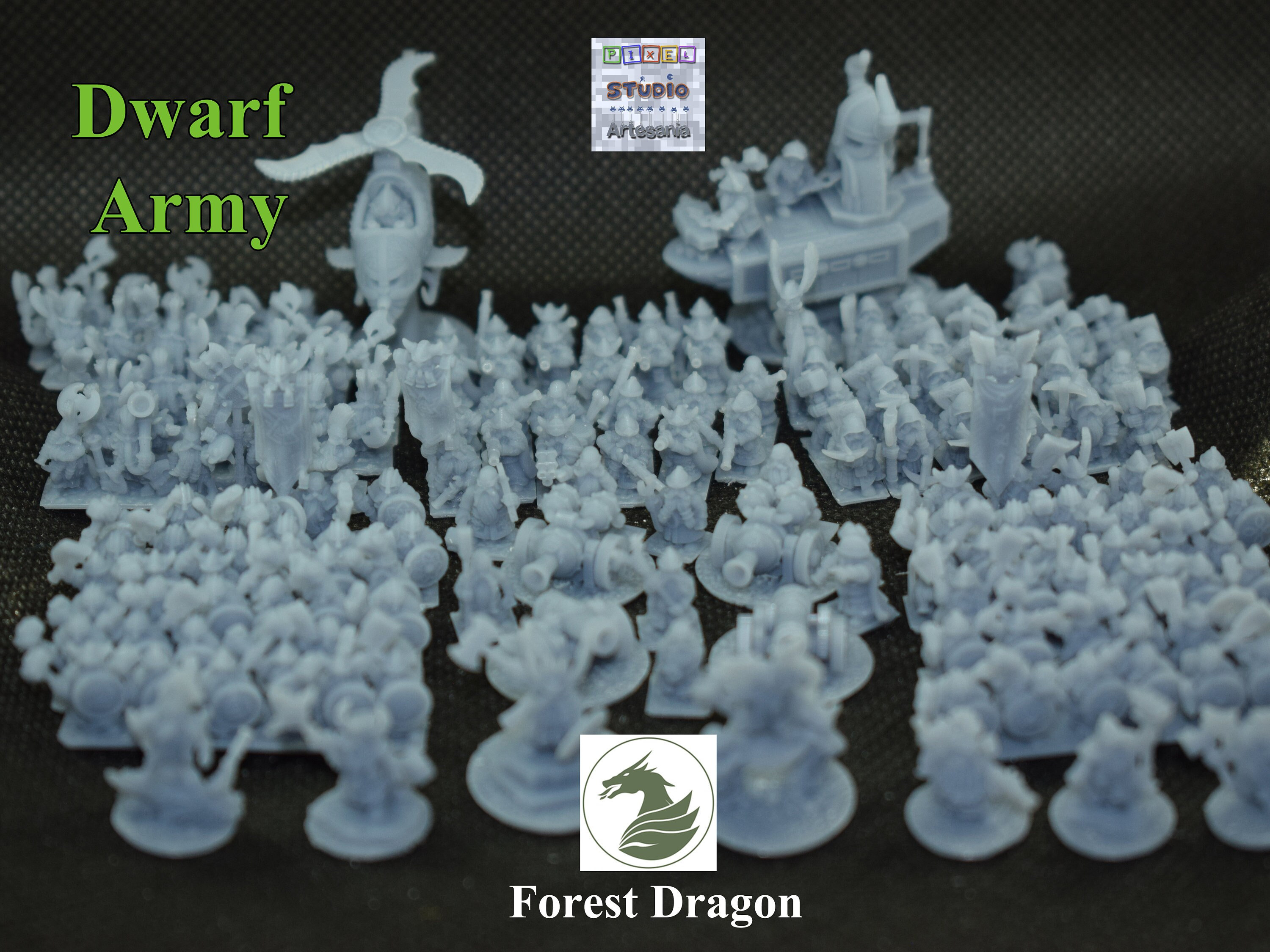 Dwarf Army 10mm Warmaster Revolution Dragon Forest Miniaturas Fantasy ...