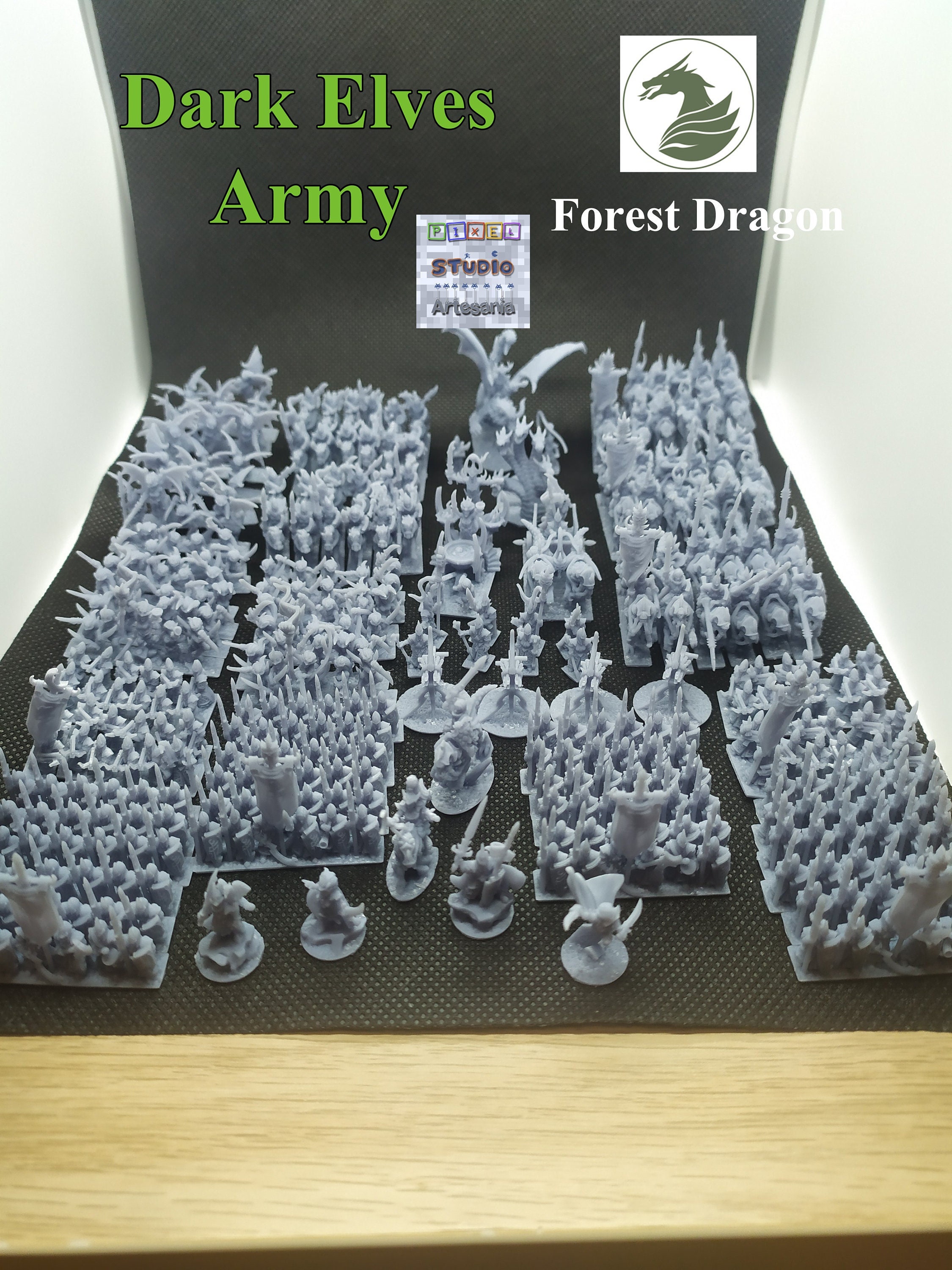 Dark Elves Full Army 10mm Warmaster Revolution Dragon Forest - Etsy