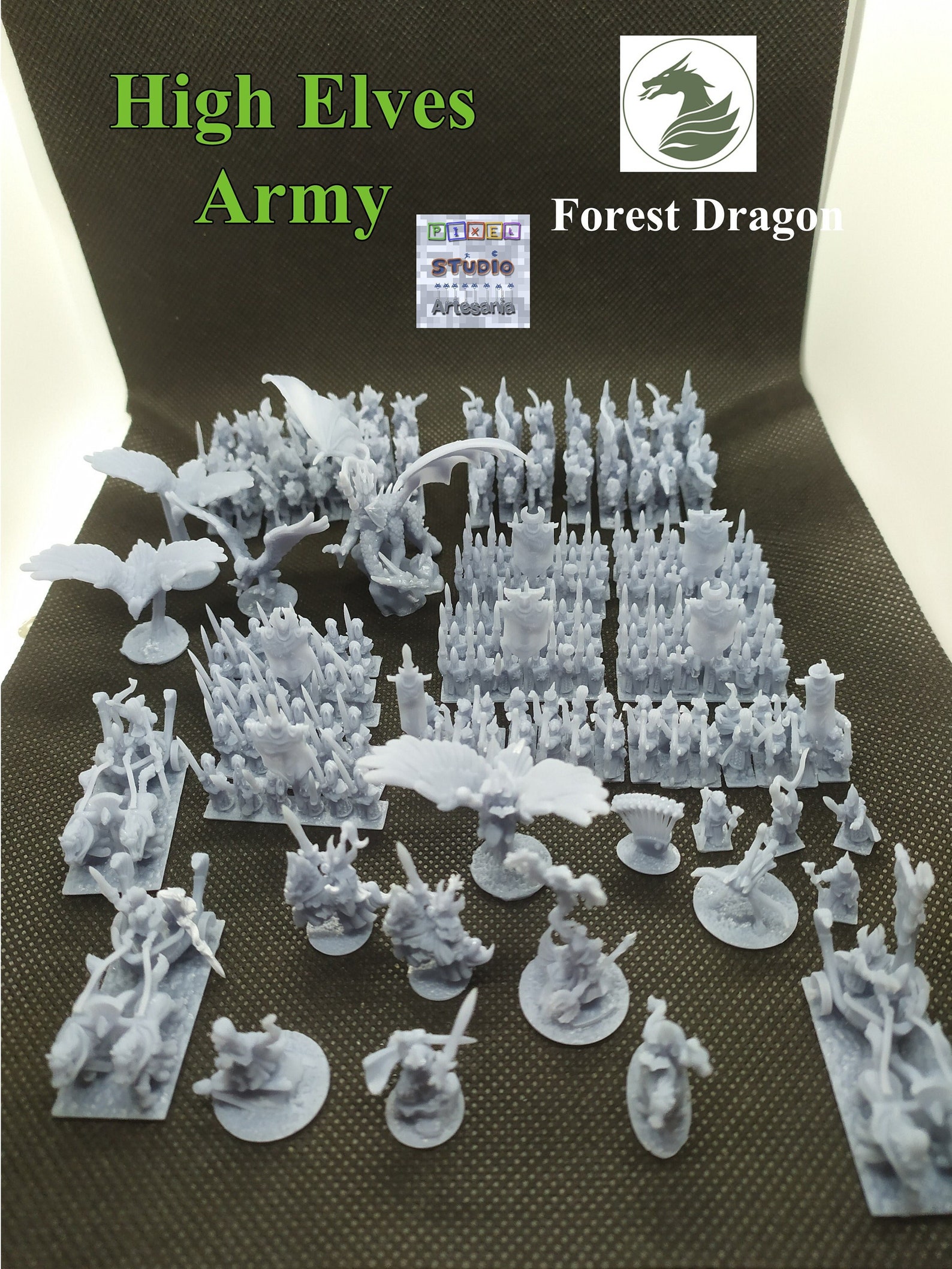 High Elves Army 10mm Warmaster Revolution Dragon Forest - Etsy