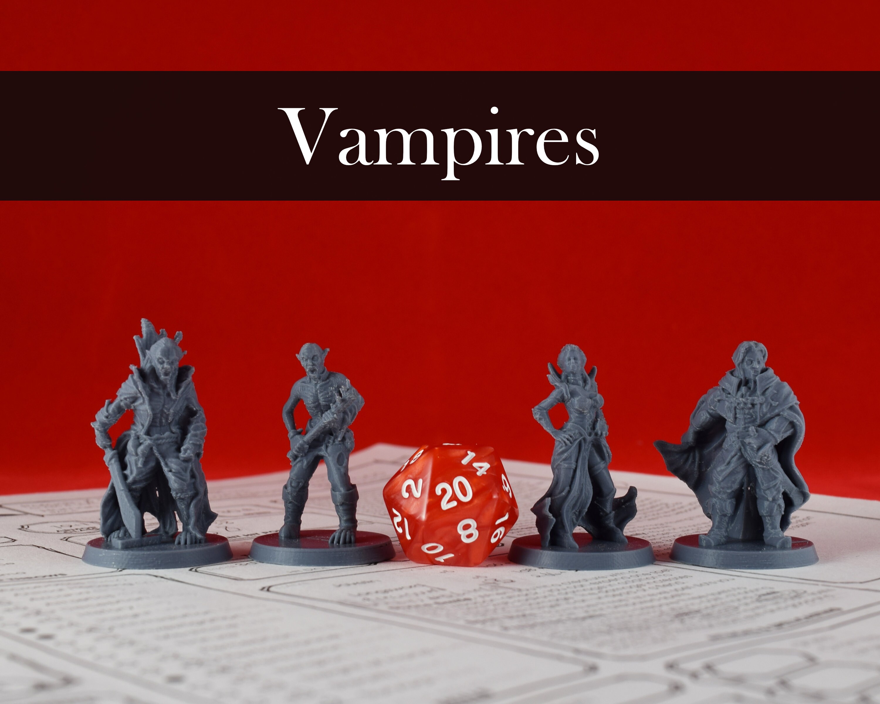 Vampires Vampire Spawn 3D Printed Fantasy Miniature - Etsy