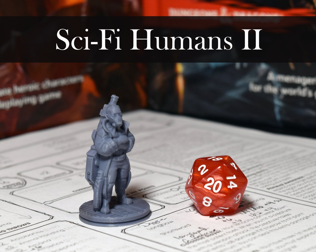 Sci-fi Humans II - 3D Printed Sci-fi Miniature - Etsy
