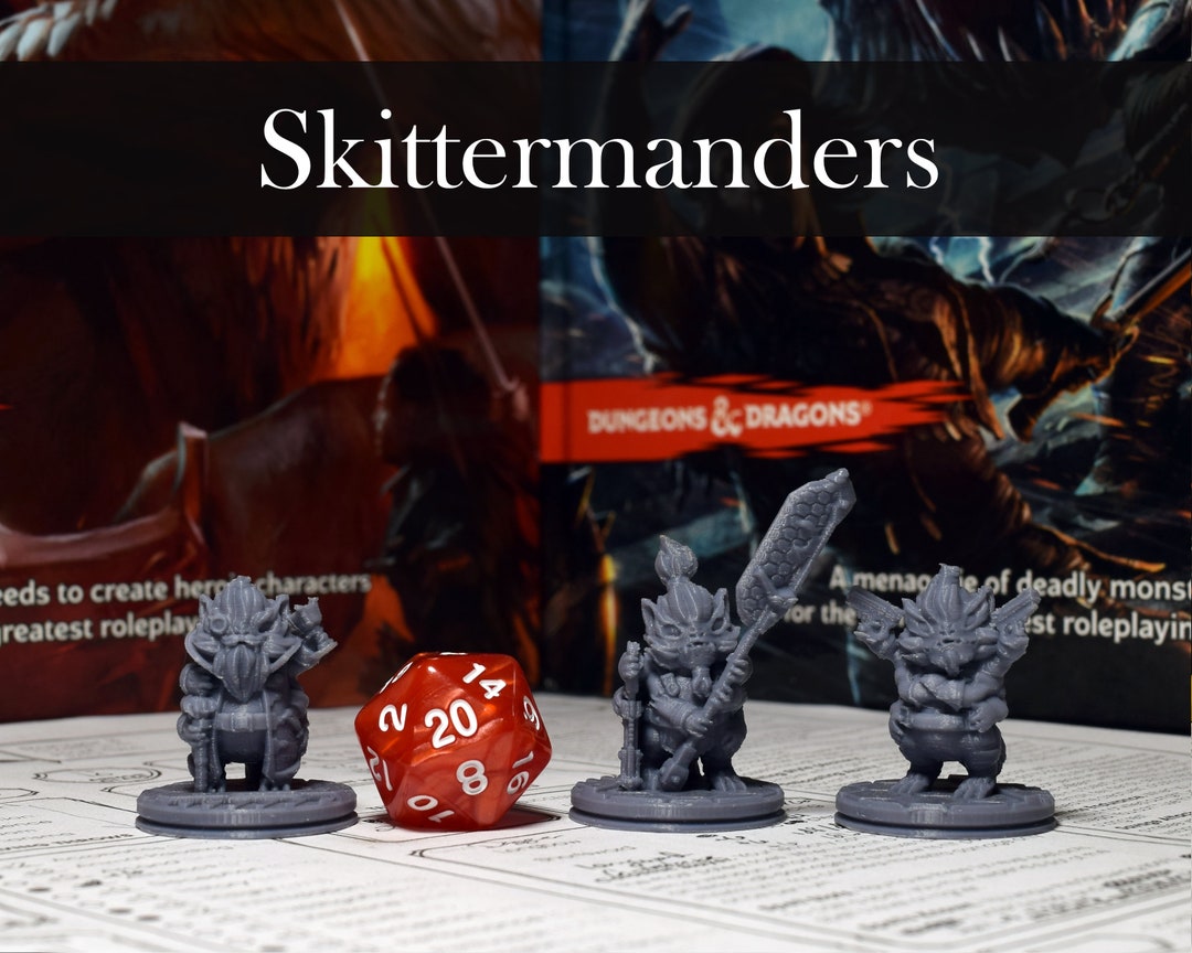 Skittermander - 3D Printed Sci-fi Miniature - Etsy