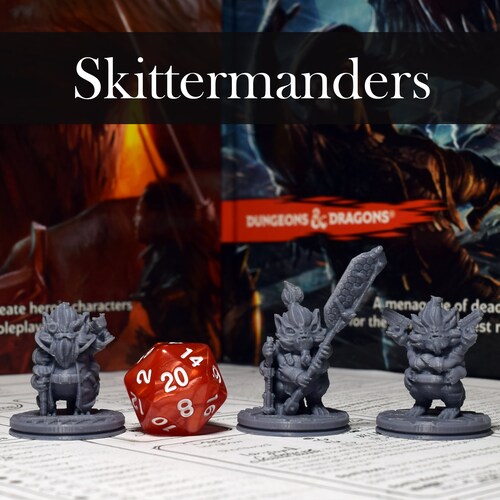 Skittermander 3D Printed Sci-fi Miniature - Etsy