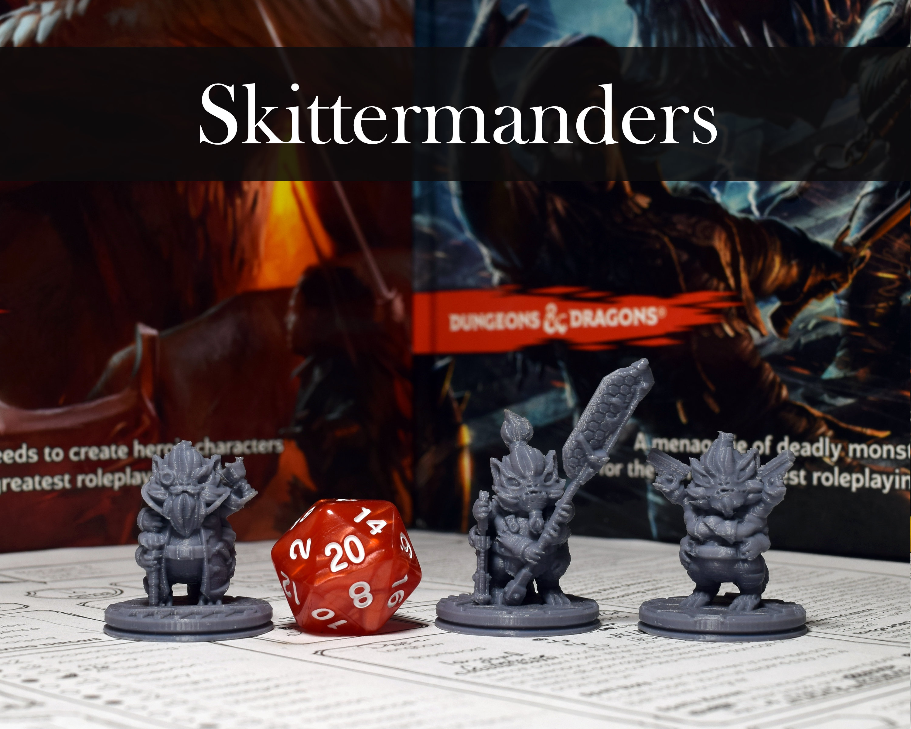 Skittermander - 3D Printed Sci-fi Miniature - Etsy Ireland