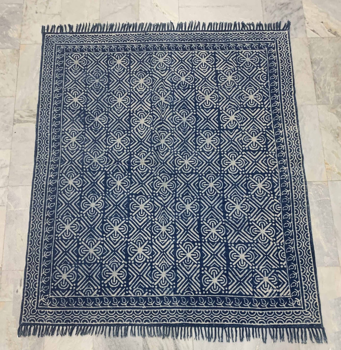 8x8 Rug Square Rug Handmade Rug Indian Rug Area Rug - Etsy