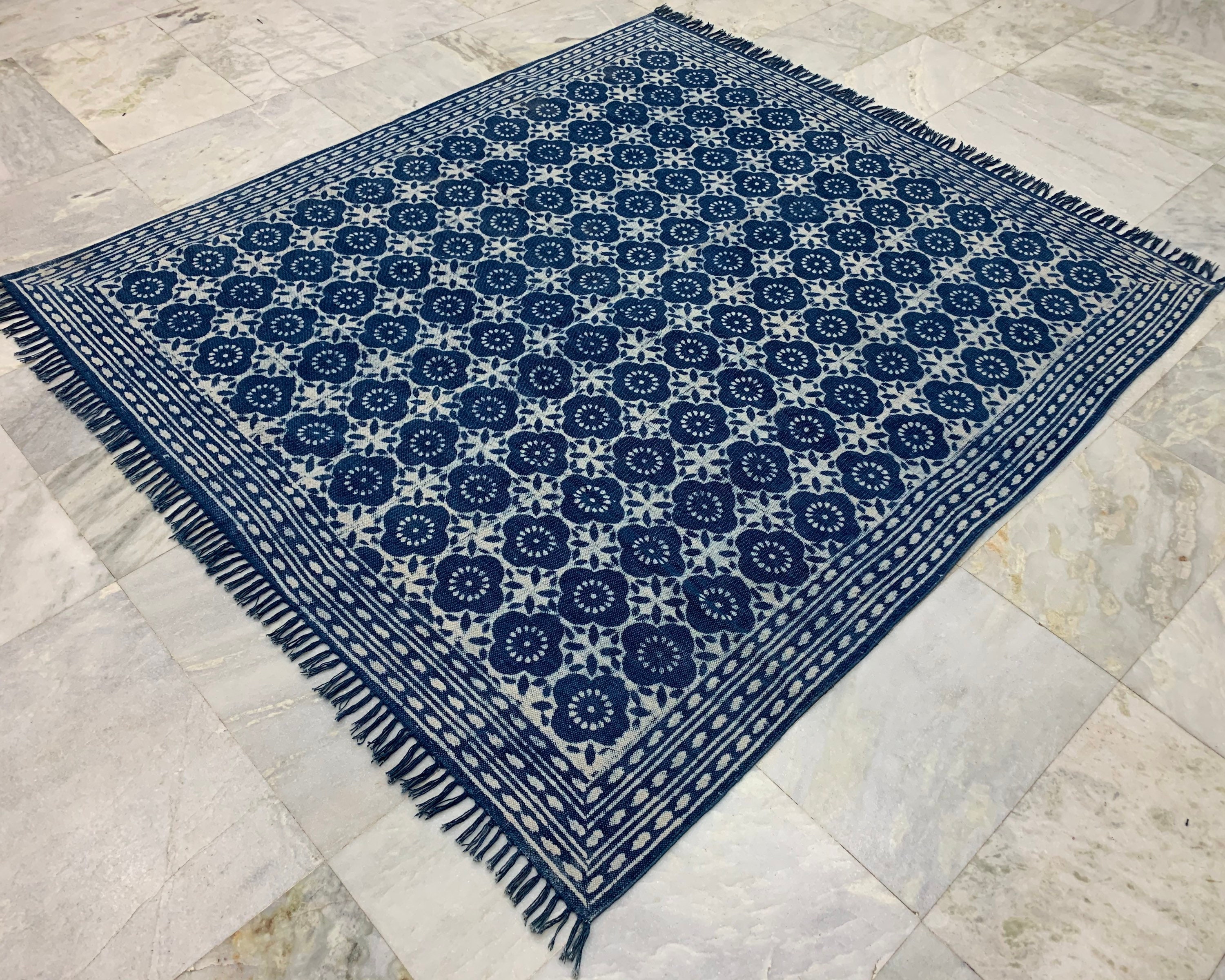 5x5 Rug Handmade Rug Indian Rug Outdoor / Indoor / kitchen | Etsy