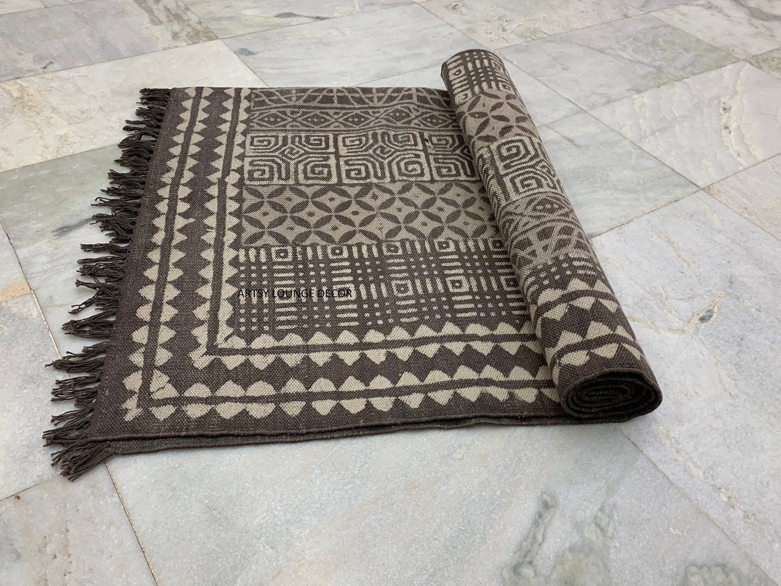 6x6 Tapis fait main Tapis Navajo Tapis Carré Tapis Indien - Etsy France