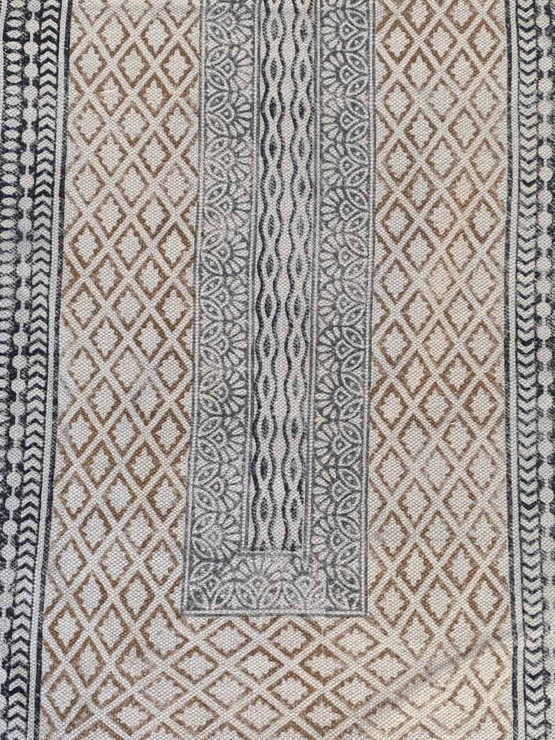 Handmade Runner Rug Hand Block Print Rug Kilim Runner Rug - Etsy