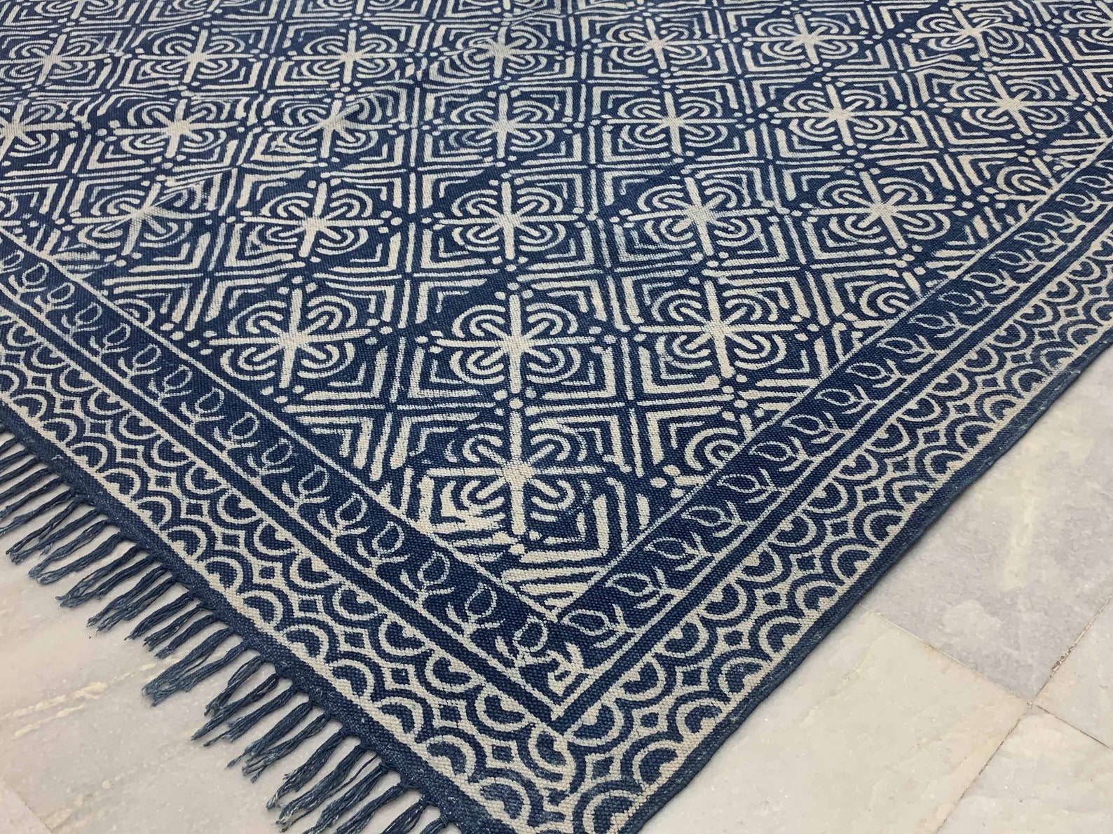 8x8 Rug Square Rug Handmade Rug Indian Rug Area Rug - Etsy