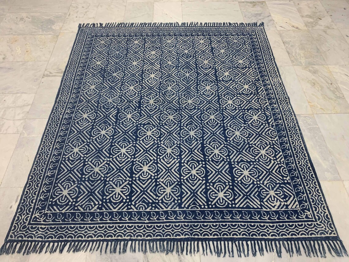 8x8 Rug Square Rug Handmade Rug Indian Rug Area Rug - Etsy