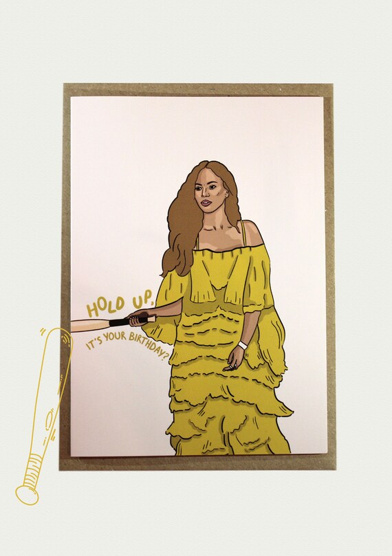 Beyonce Birthday Card