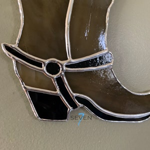 Cowboy Boot Stained Glass Suncatcher, Window Hanging - Etsy