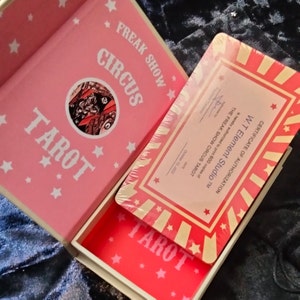 FREAK SHOW Circus TAROT. 78 Cards. Magenetic Box Edition. Red Gilt Edge ...