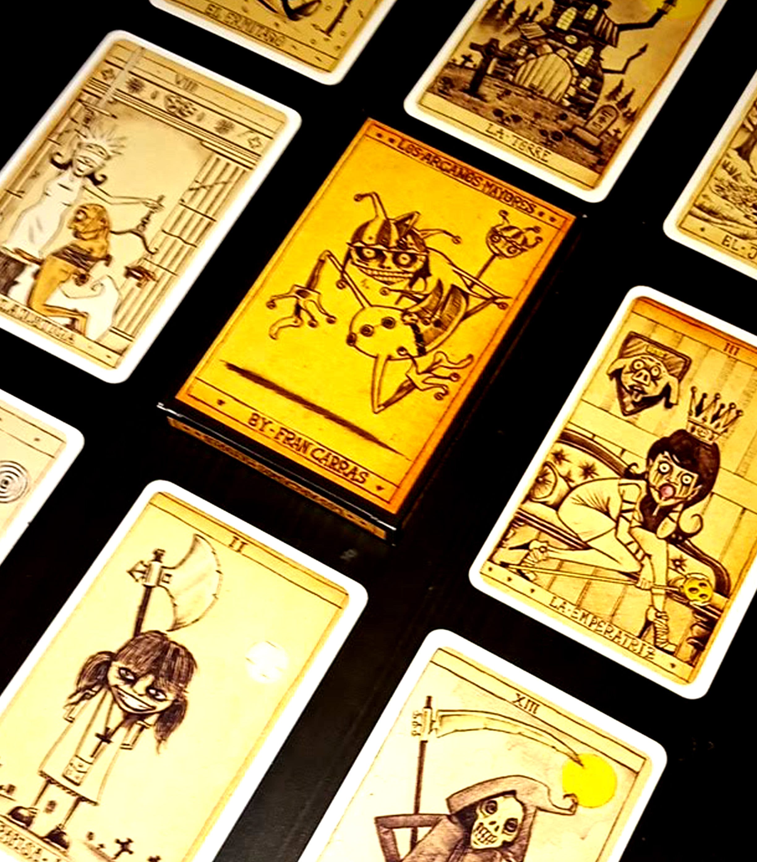 MACABRE Major Arcana Tarot by Fran Carras. TAROT. 24 cards. major ...