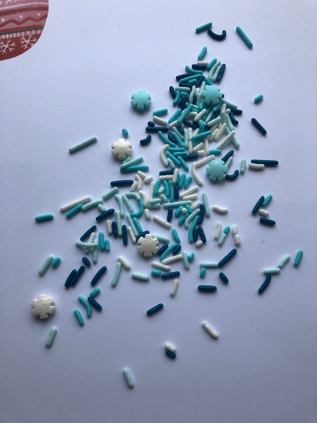 Winter Wonderland Edible Sprinkle Mix, Blue and White Christmas ...