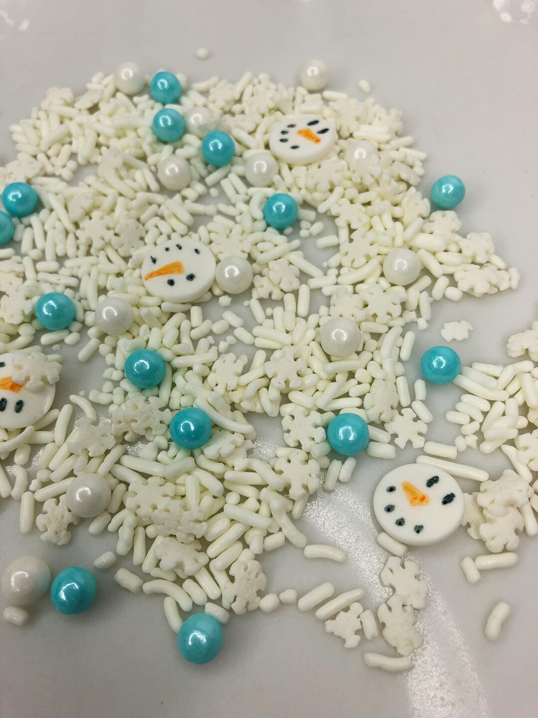 Melted Snowman Edible Sprinkle Mix, Winter Sprinkle Mix, Snowman ...