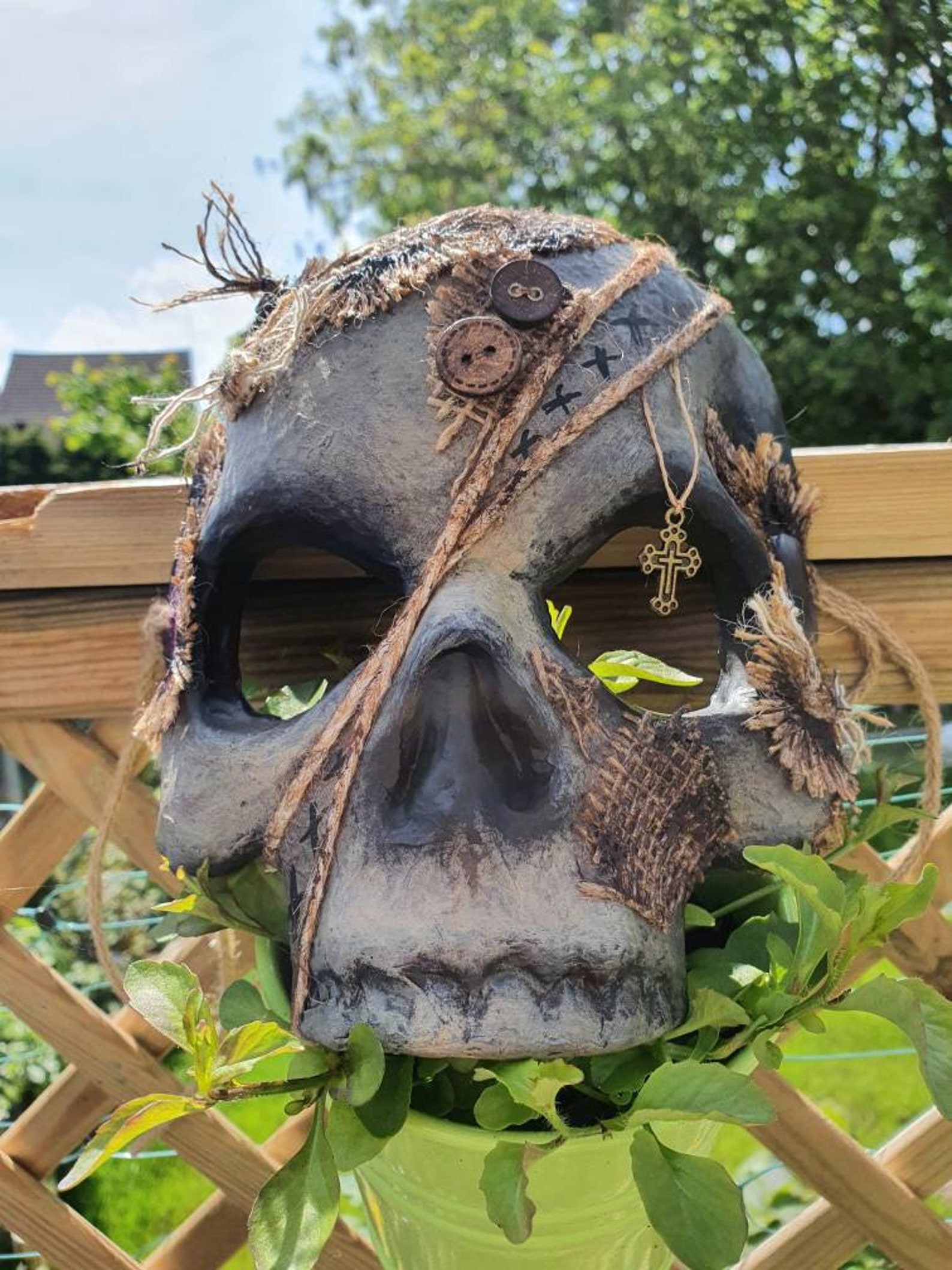 Yorick Skull Voodoo Mask Decoration - Etsy