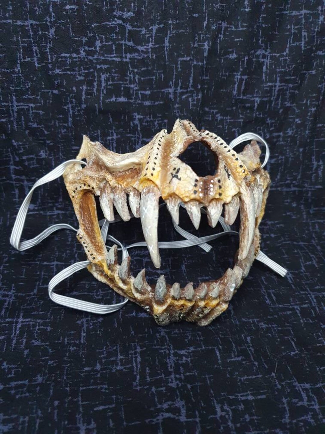 Half Face Tiger Skull Mask - Etsy