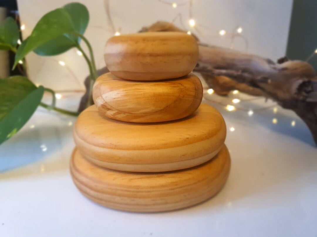 Wooden Stacking Pebbles,small World Play, Wooden Toy,gift Idea ...