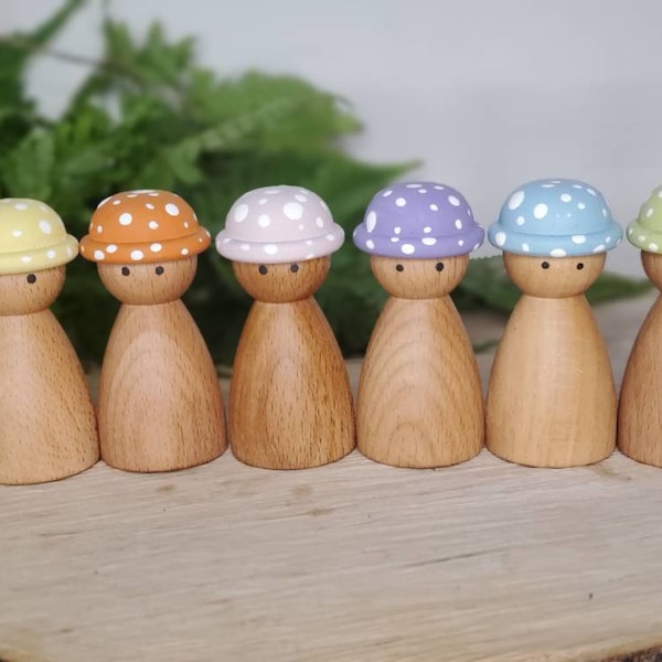 Wooden Peg Person - Etsy