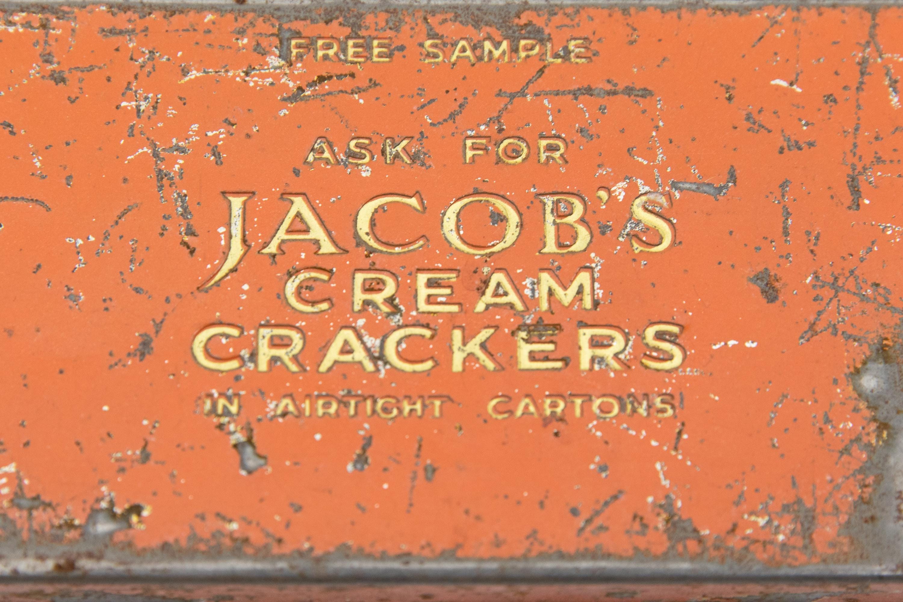 Vintage Jacob's Cream Cracker Advertising Tin Box 1940's - Etsy