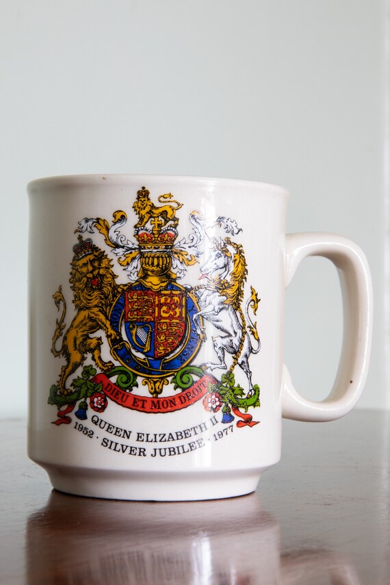 Silver Jubilee Commemorative Mug Queen Elizabeth II 1977 | Etsy