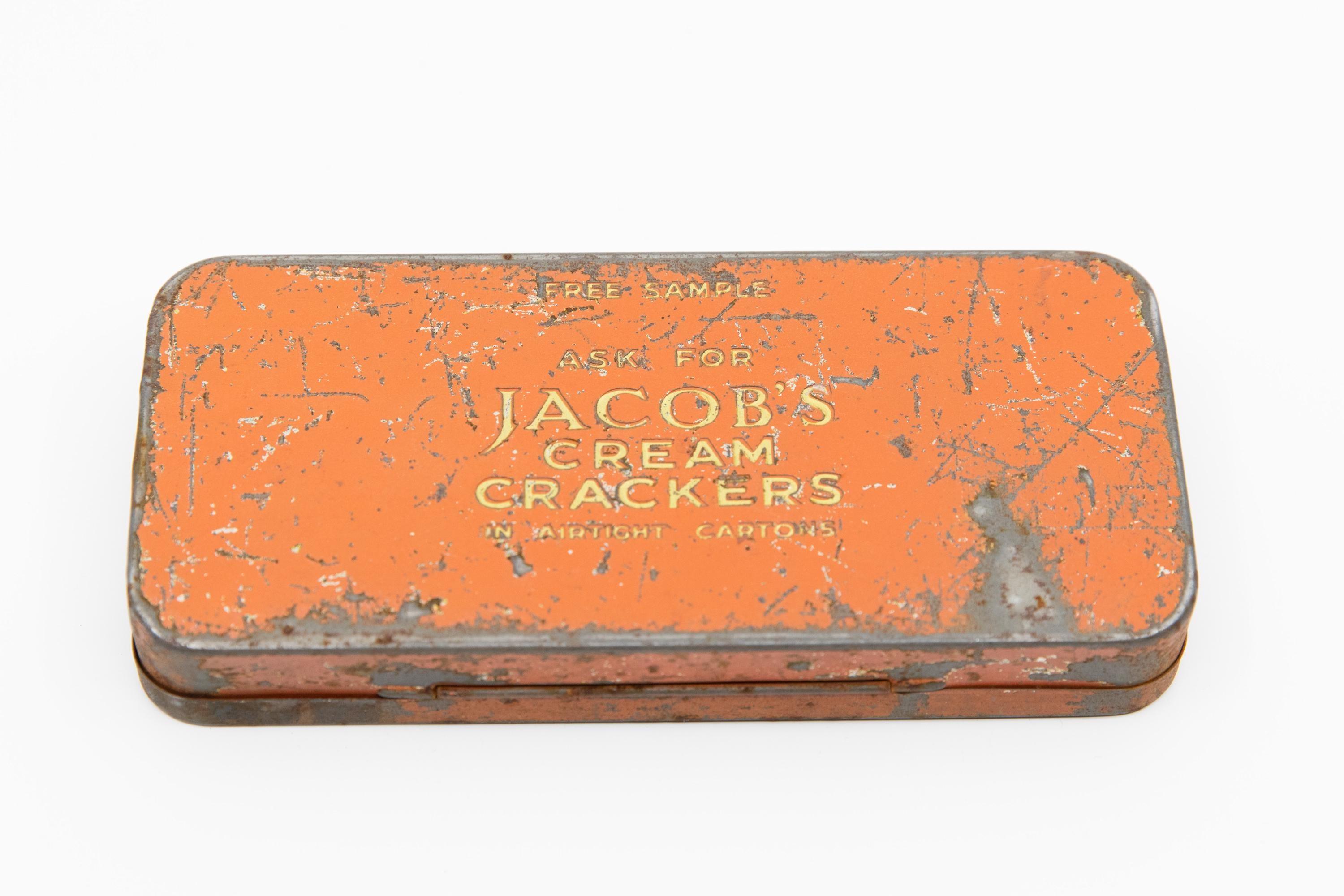 Vintage Jacob's Cream Cracker Advertising Tin Box 1940's - Etsy