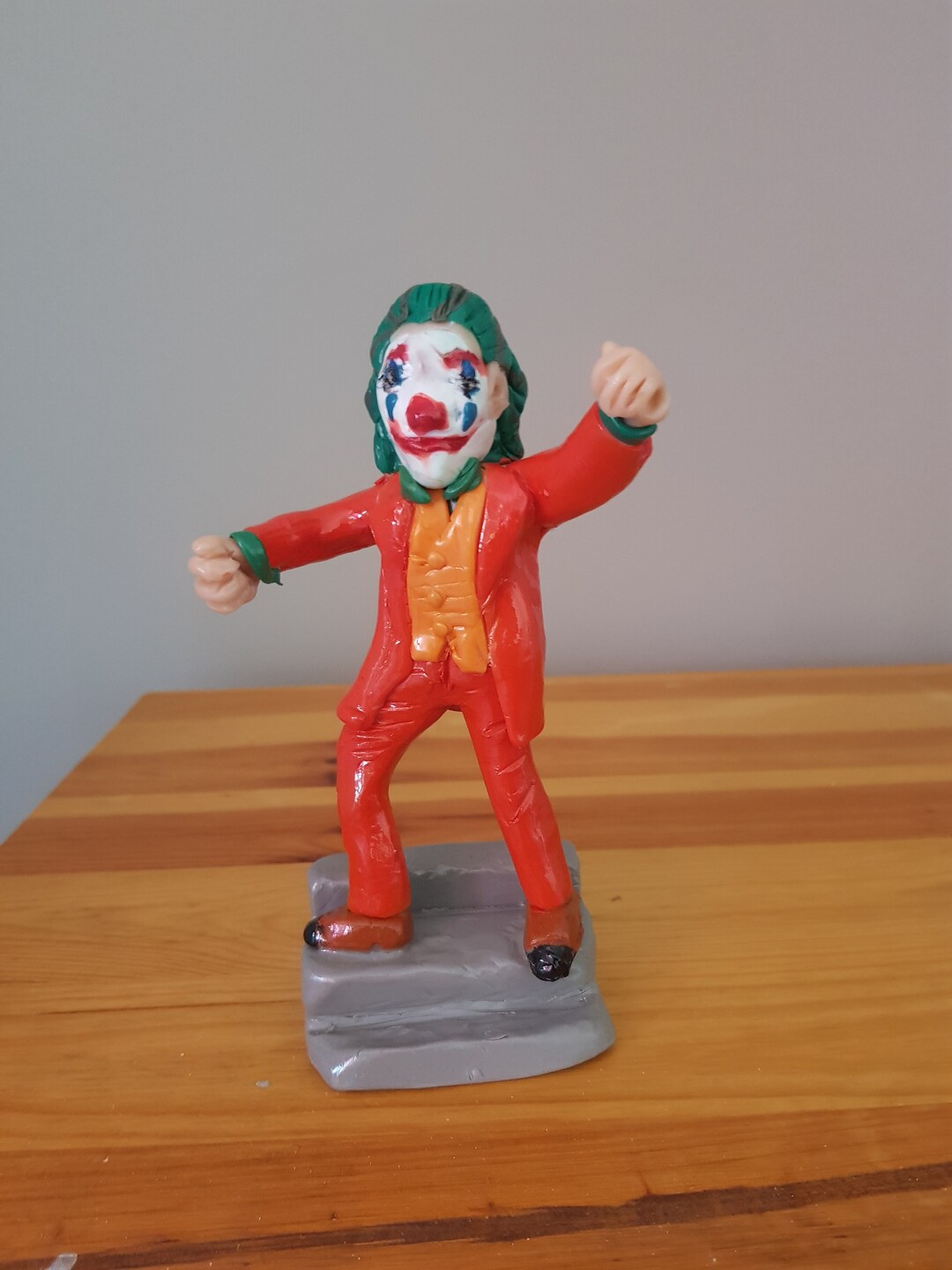 The Joke Inspired by the Joker Hand Made Clay Cake Topper Ornament ...