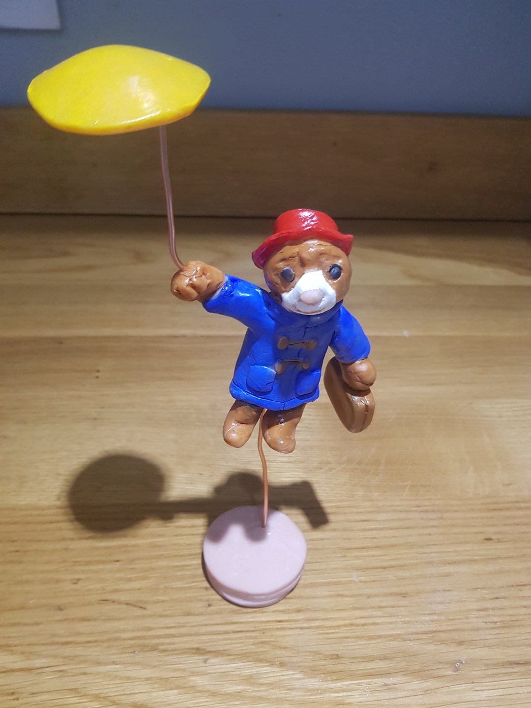 Paddington Bear Inspired Clay Cake Topper/playroom,nursery,bedroom ...