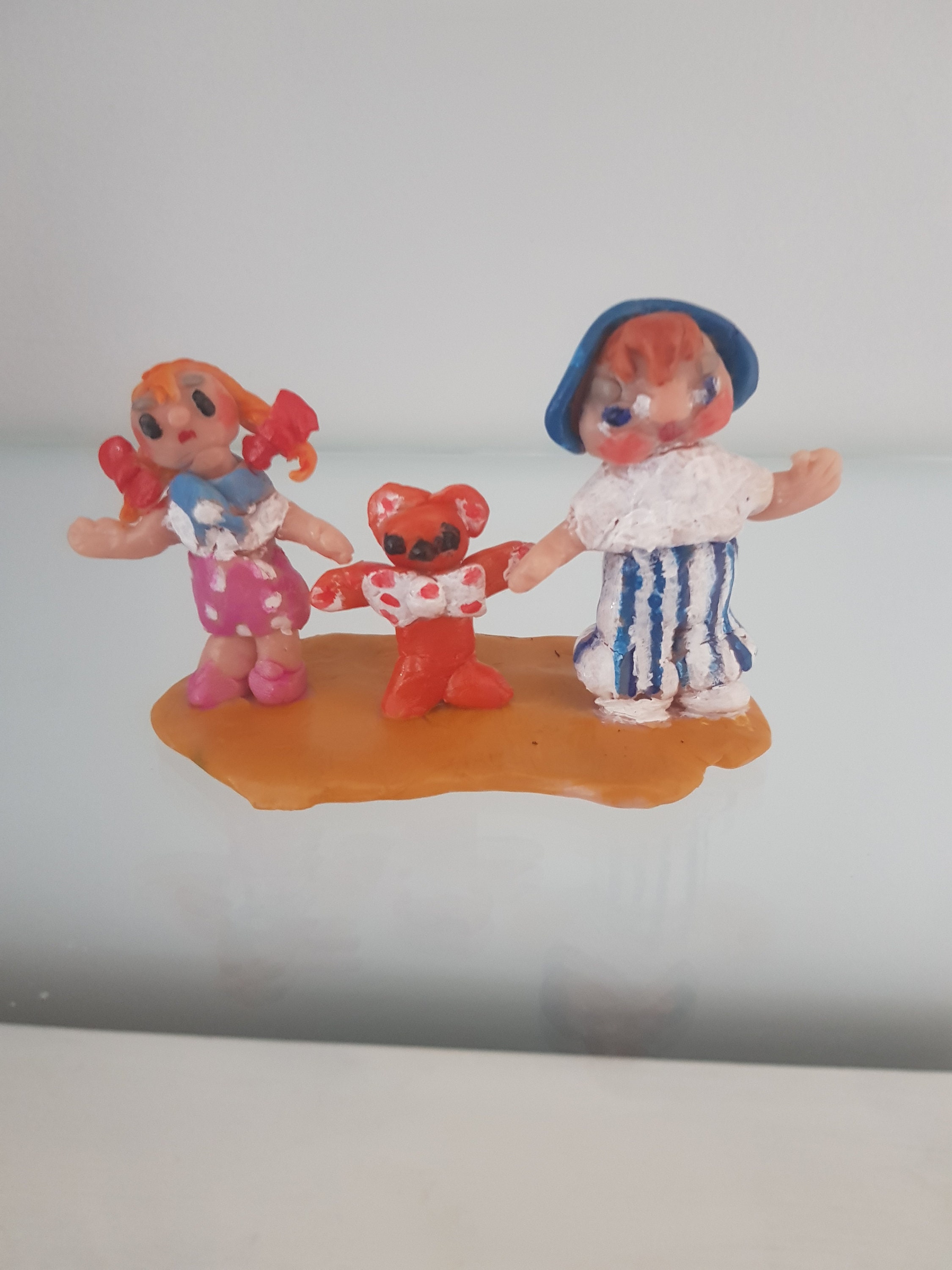 Looby Loo Teddy and Andy Pandy Inspired Ornament Cake Topper Clay - Etsy UK