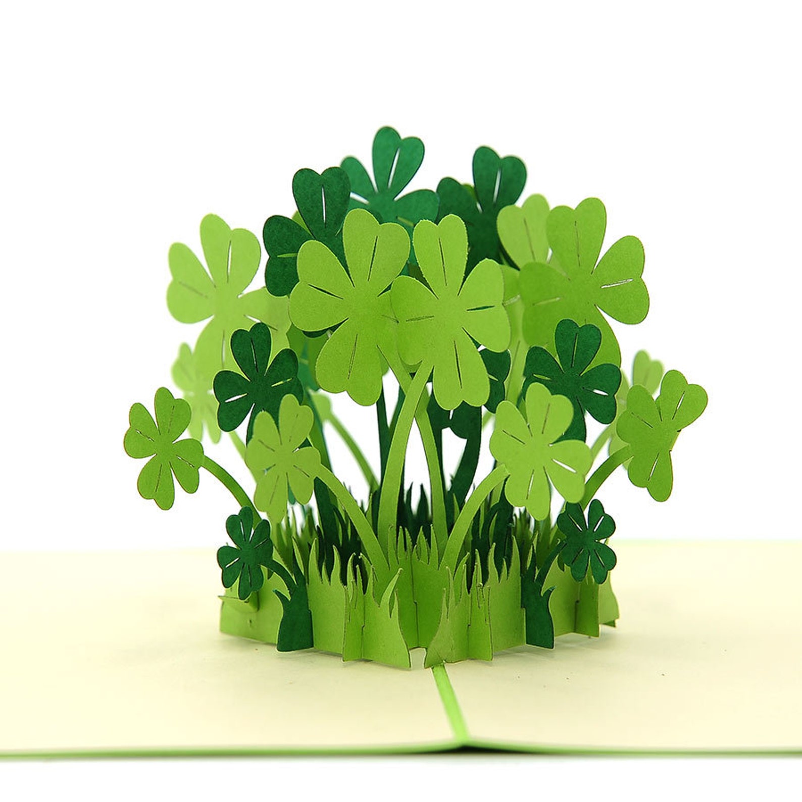 Lucky Clover Card Good Luck Card New Job Starting New School Card for ...