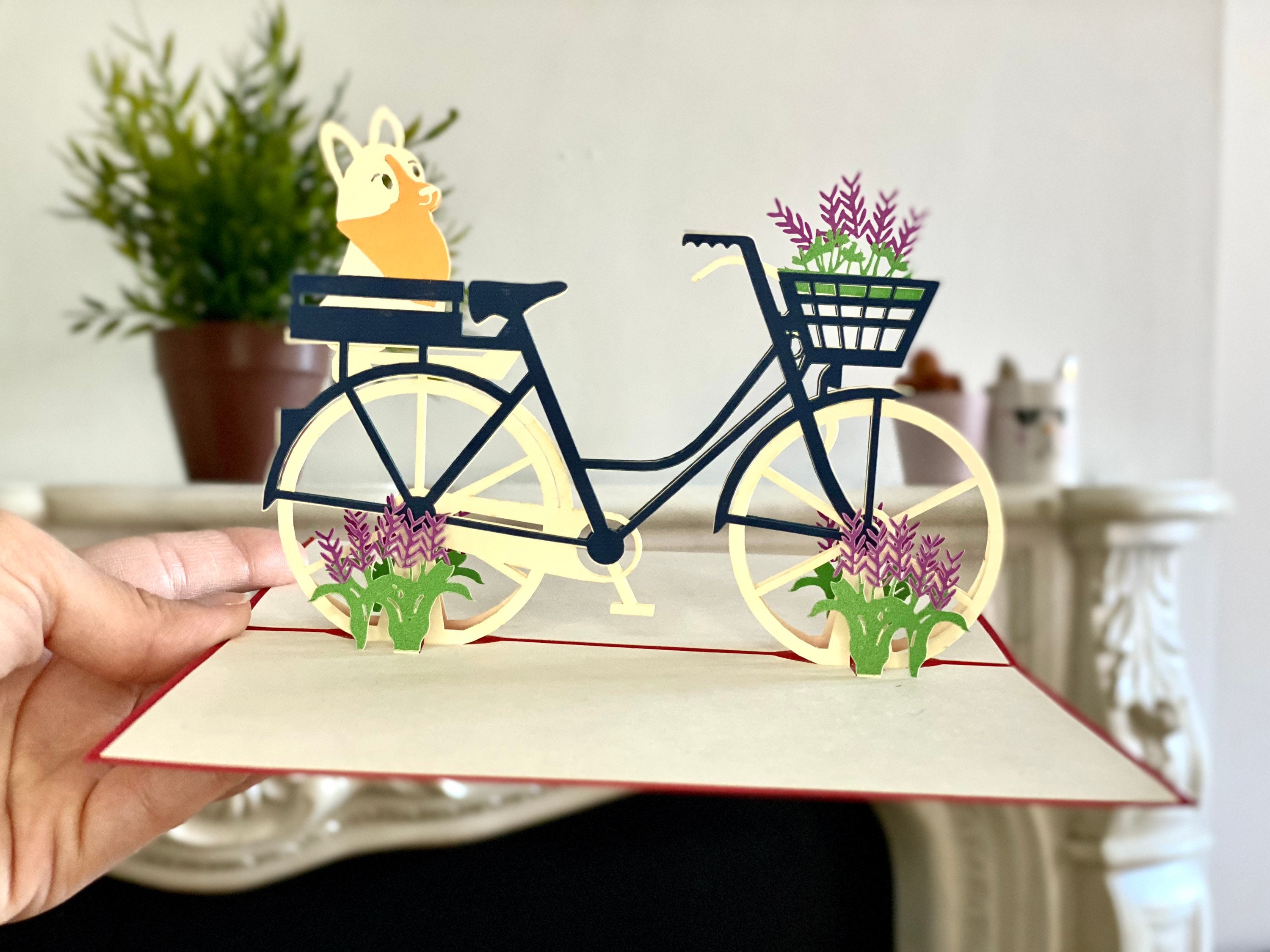 Bike Card | Dog Card | I Miss You Card | Animal Lover Card - Etsy Ireland