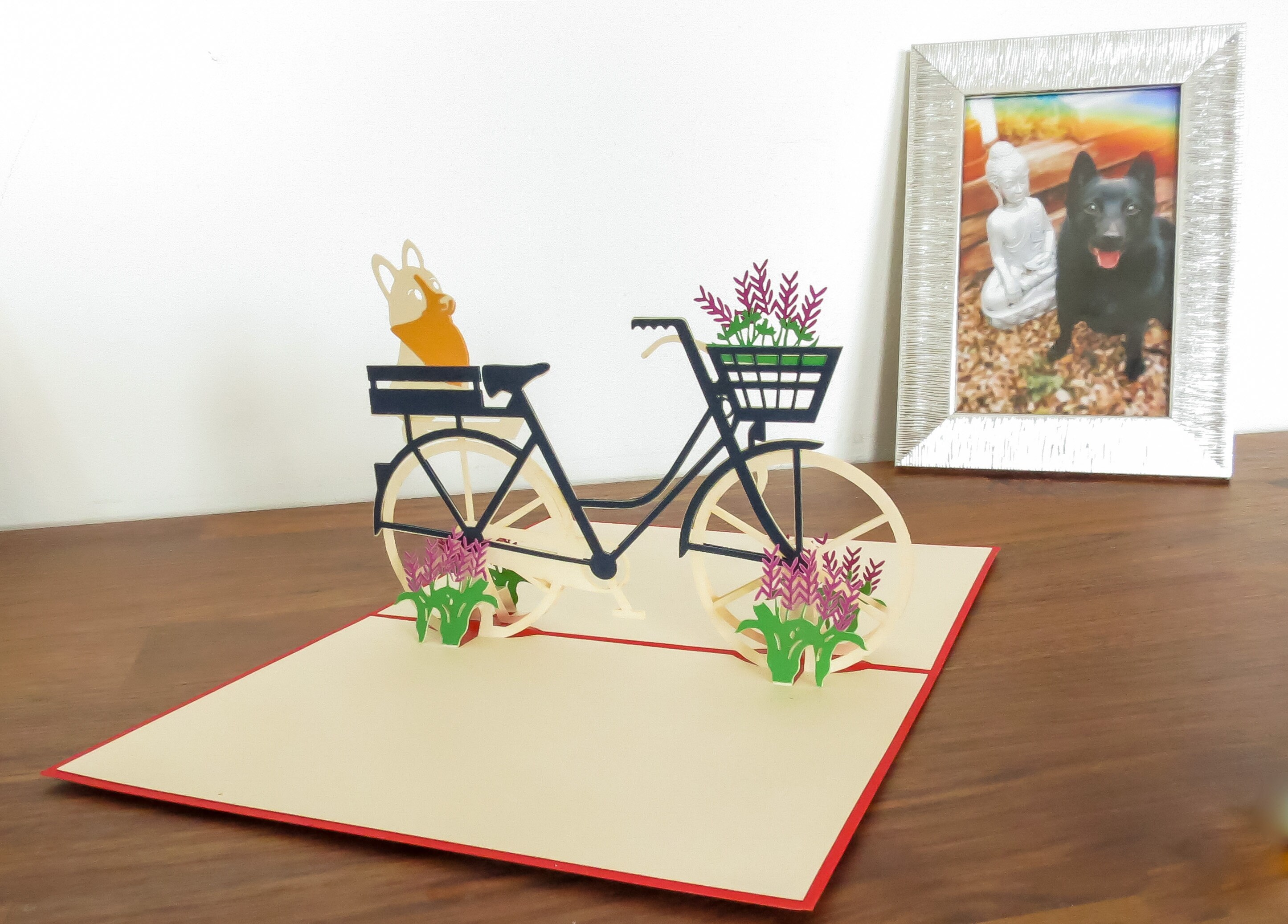 Bike Card | Dog Card | I Miss You Card | Animal Lover Card - Etsy Ireland