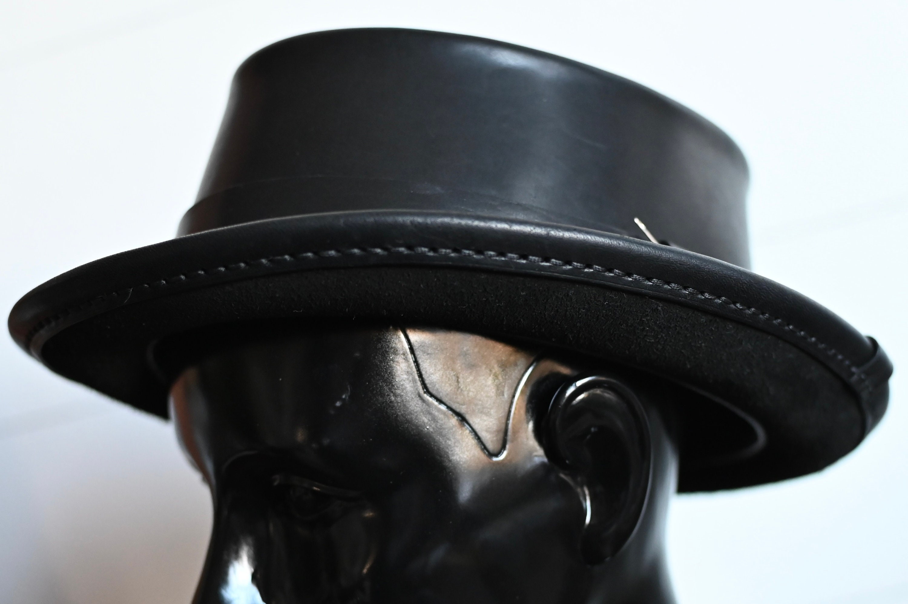 Leather Pork Pie Hat - Etsy