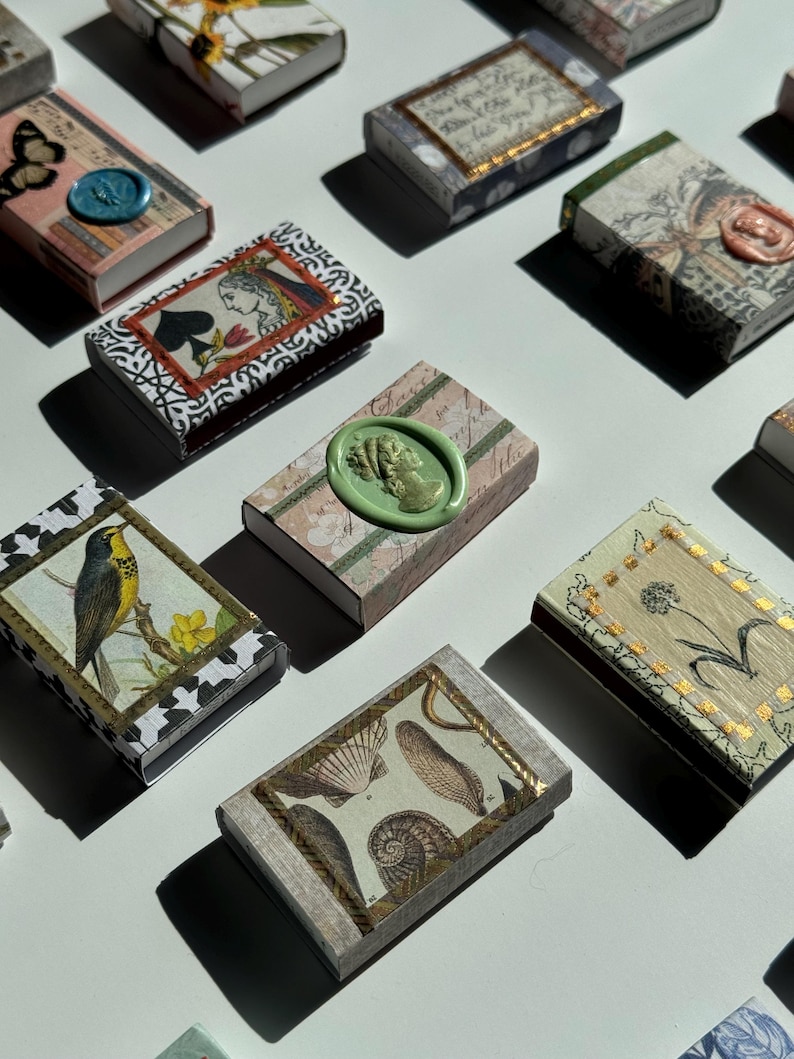 Handmade Decorative Matchboxes: Decoupage Coffee Table Decor Decorative ...