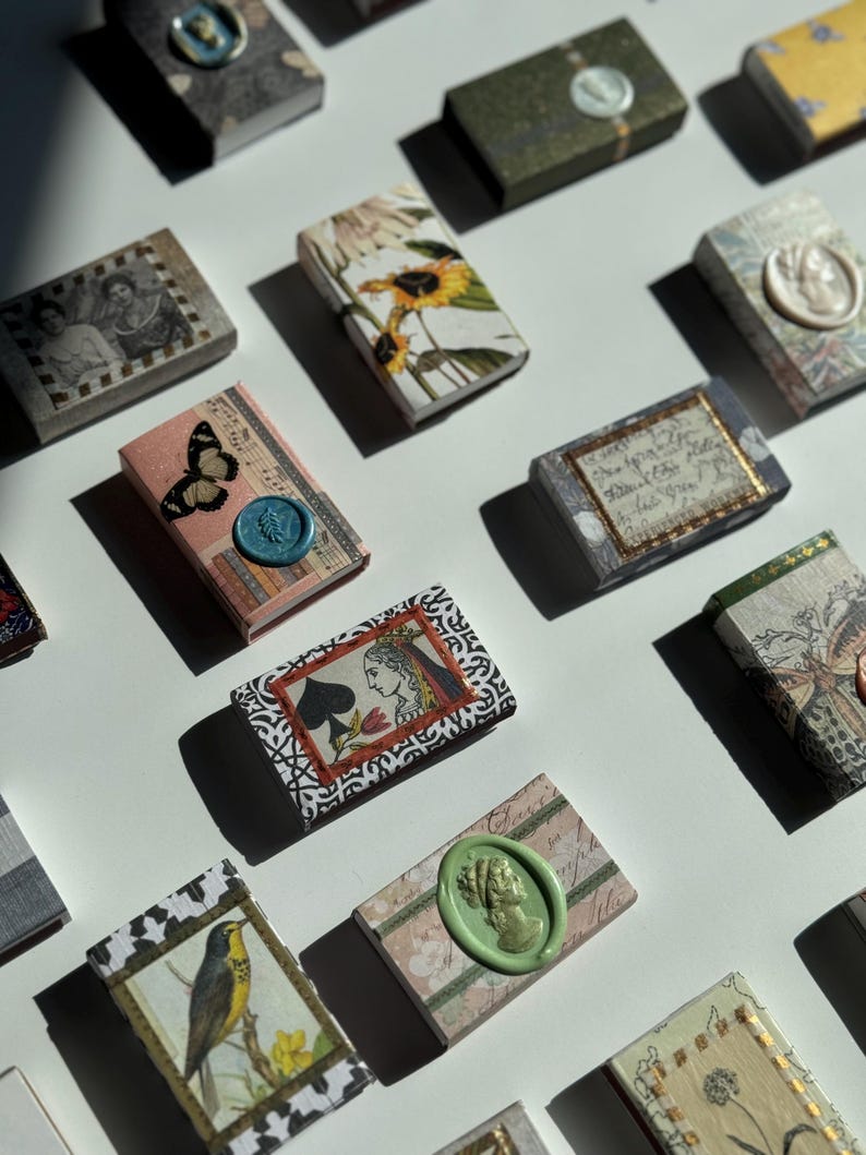 Handmade Decorative Matchboxes: Decoupage Coffee Table Decor Decorative ...